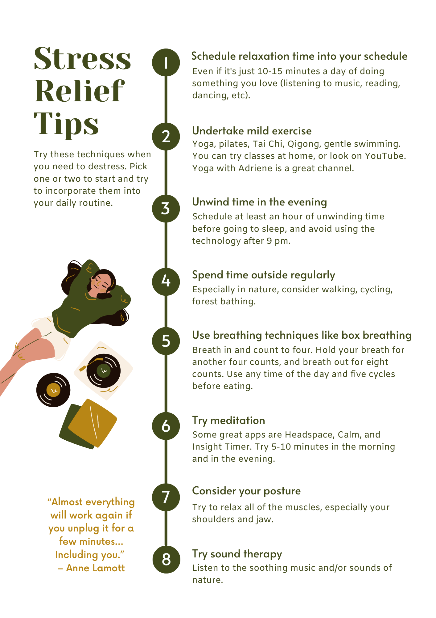 Stress Relief Tips - Replenished with Plants